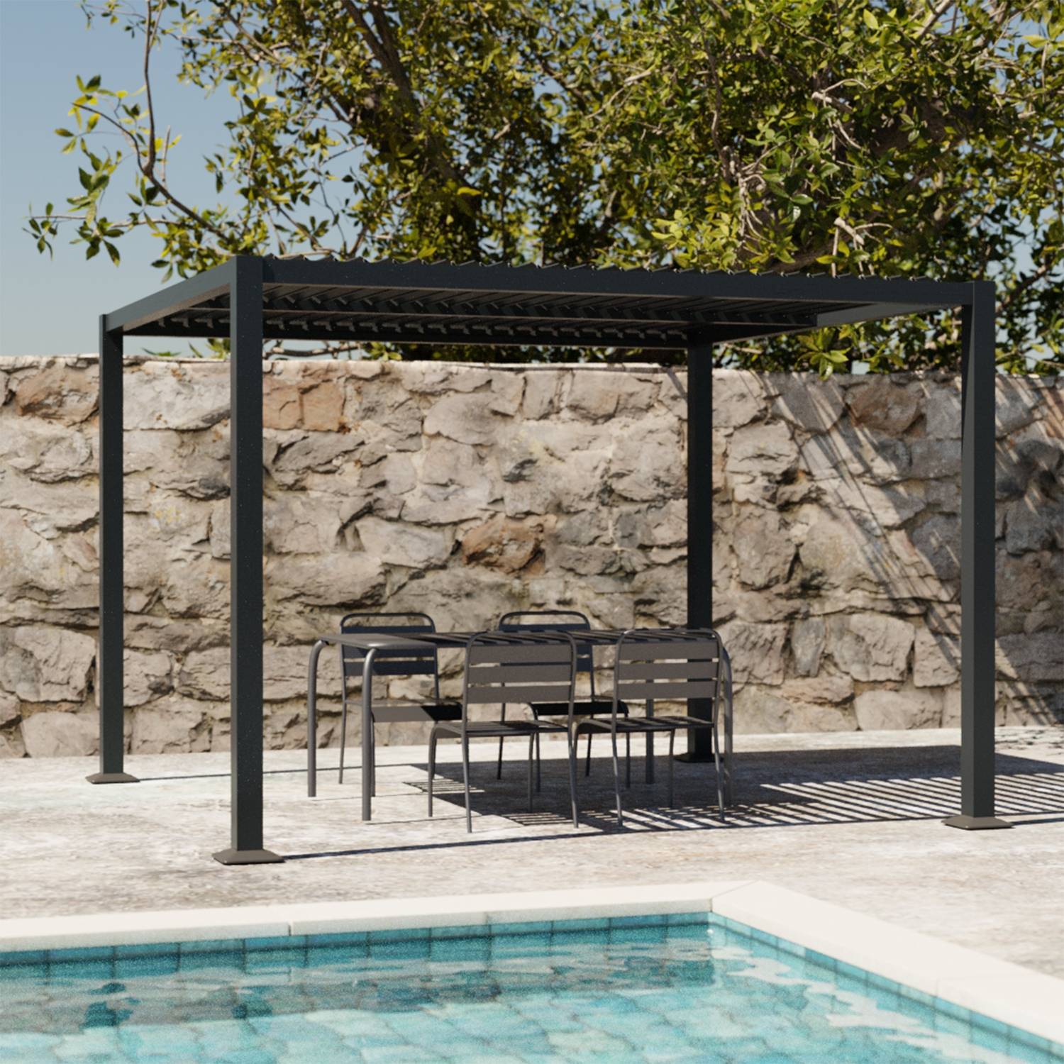 Aluminium pergola | sweeek