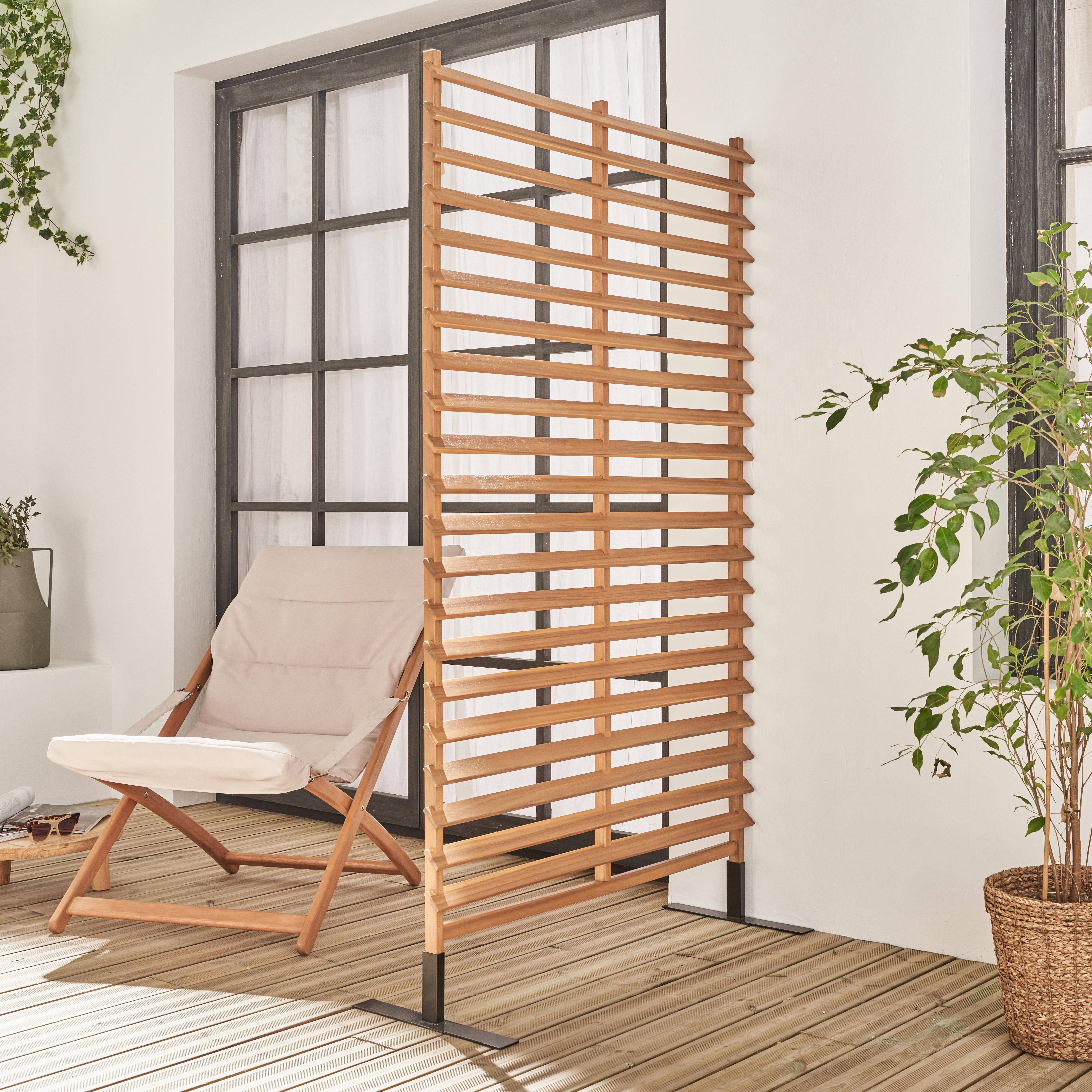 Paravent extérieur en bois, 100cm | sweeek