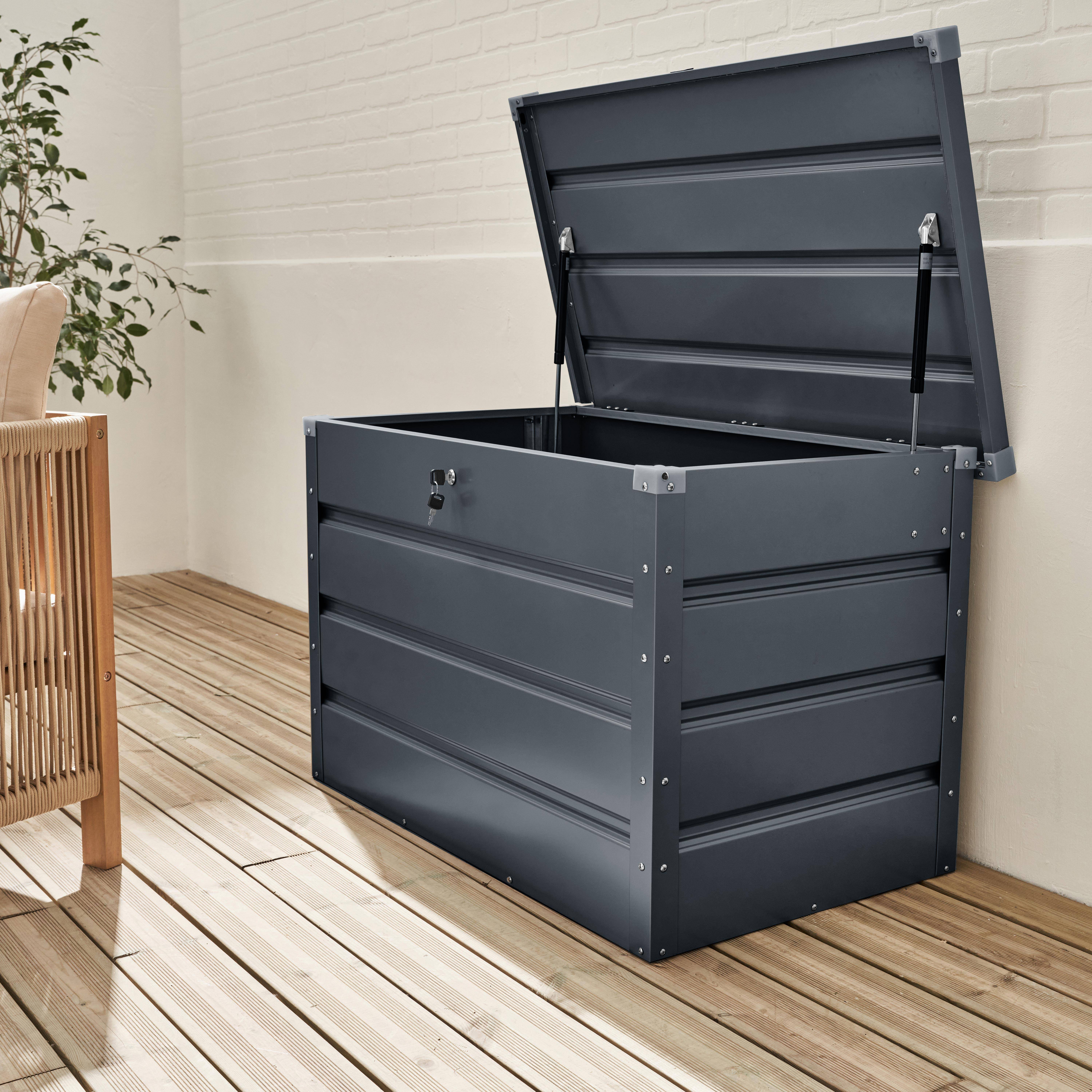 Outdoor metal storage box store