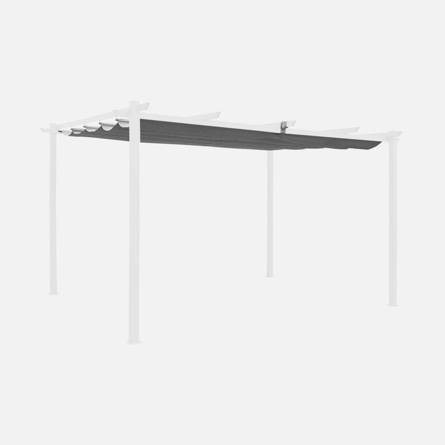 Toile de toit grise pour tonnelle 3x4m Isla I sweeek