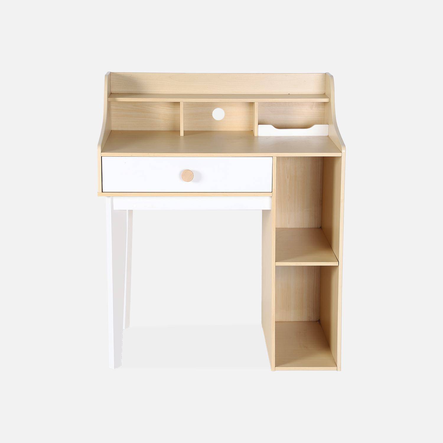 White drawer desk store