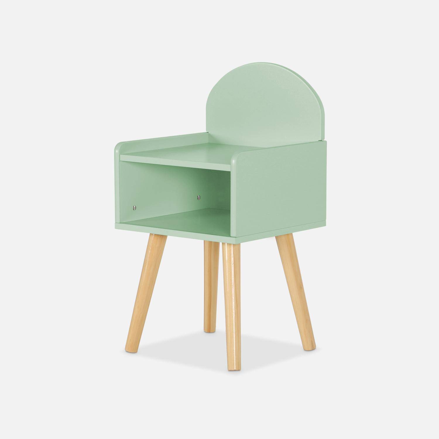 Children's bedside table, Green