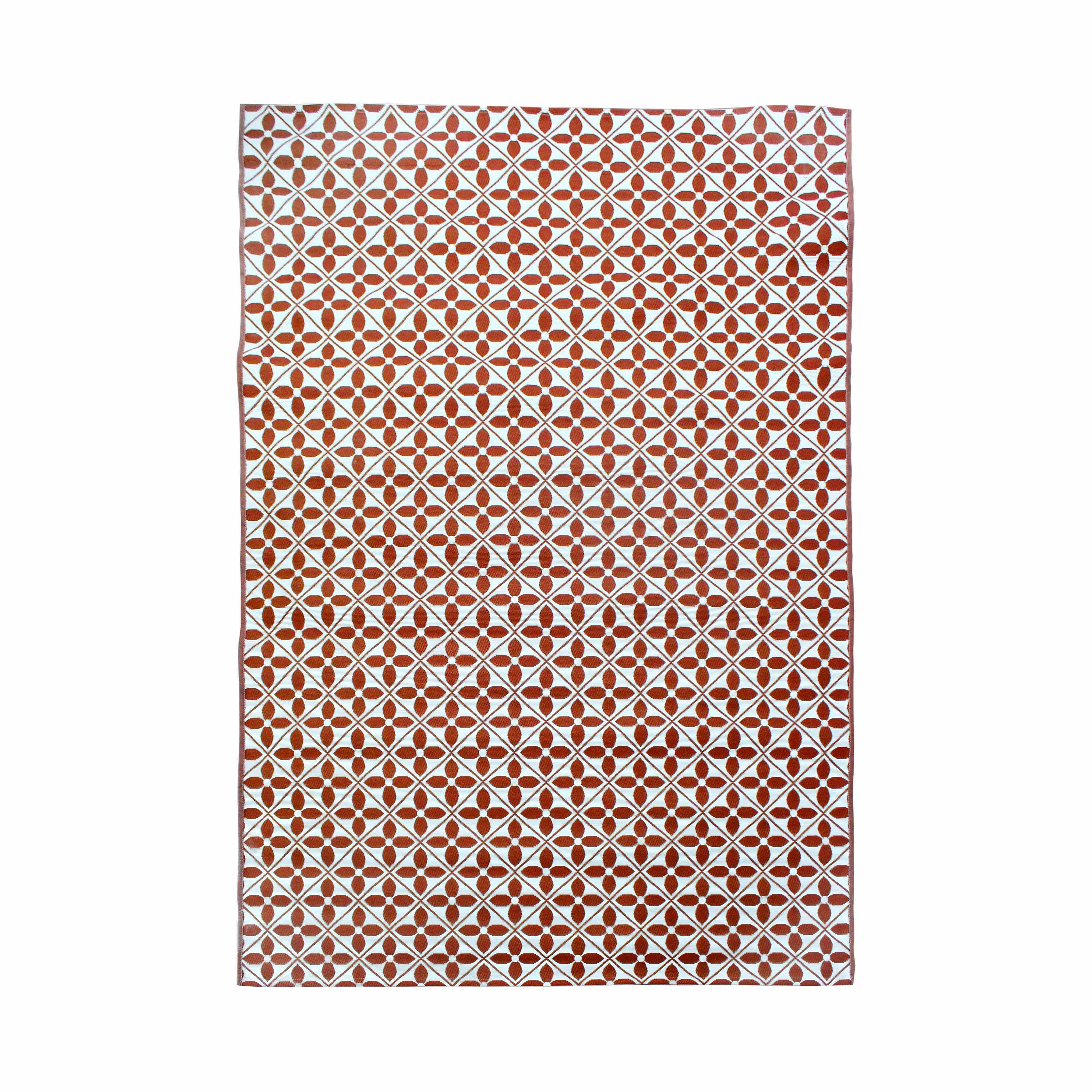Reversible indoor/outdoor rug, Terracotta