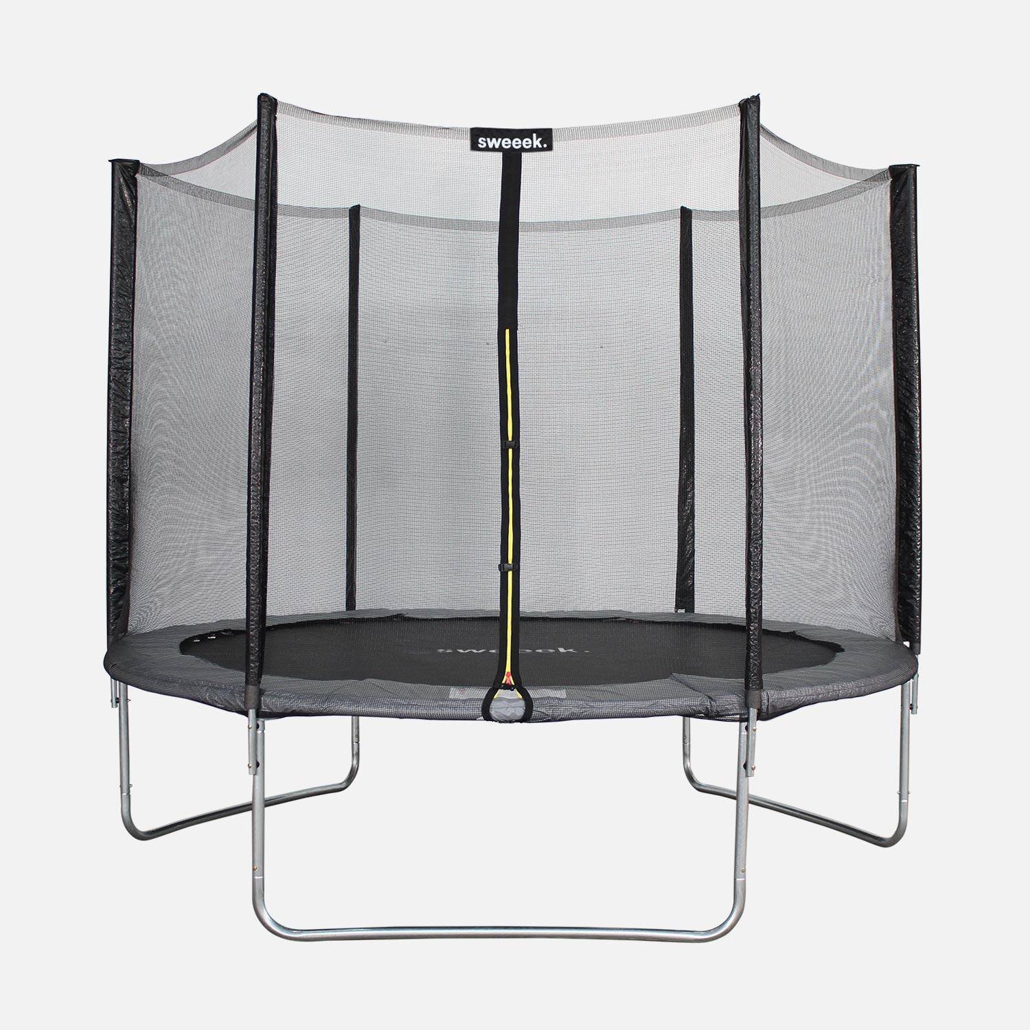 Trampolim com rede interior, 350cm , Cinza